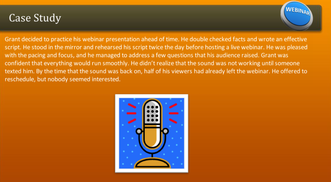 Case Study: Module 6 - Creating a Great Webinar - FreshSkills Case Study: Module 6 - Creating a Great Webinar - FreshSkills